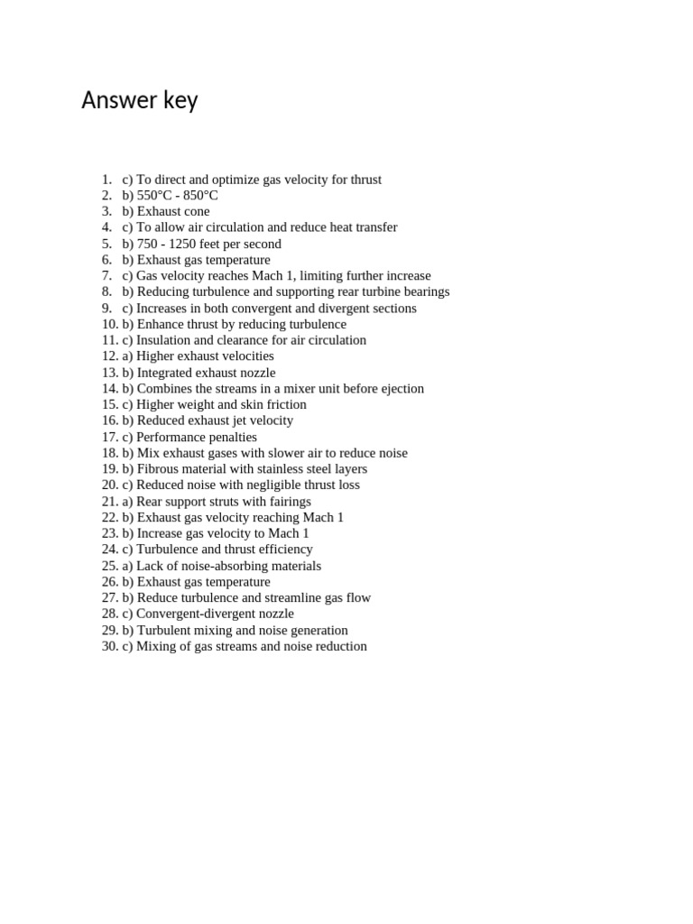 Exhaust Nozzle Performance Insights | PDF
