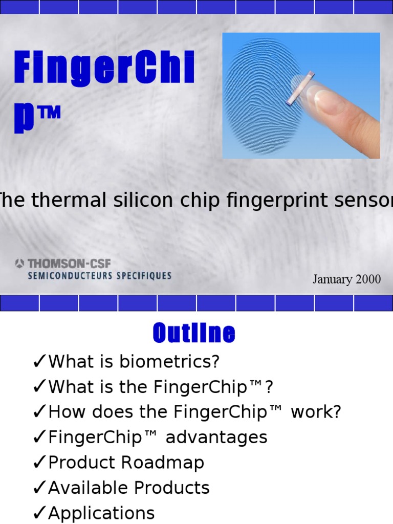 Fingerchi P: The Thermal Silicon Chip Fingerprint Sensor | PDF ...