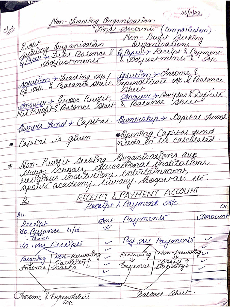 Non Trading Organisation Notes | PDF