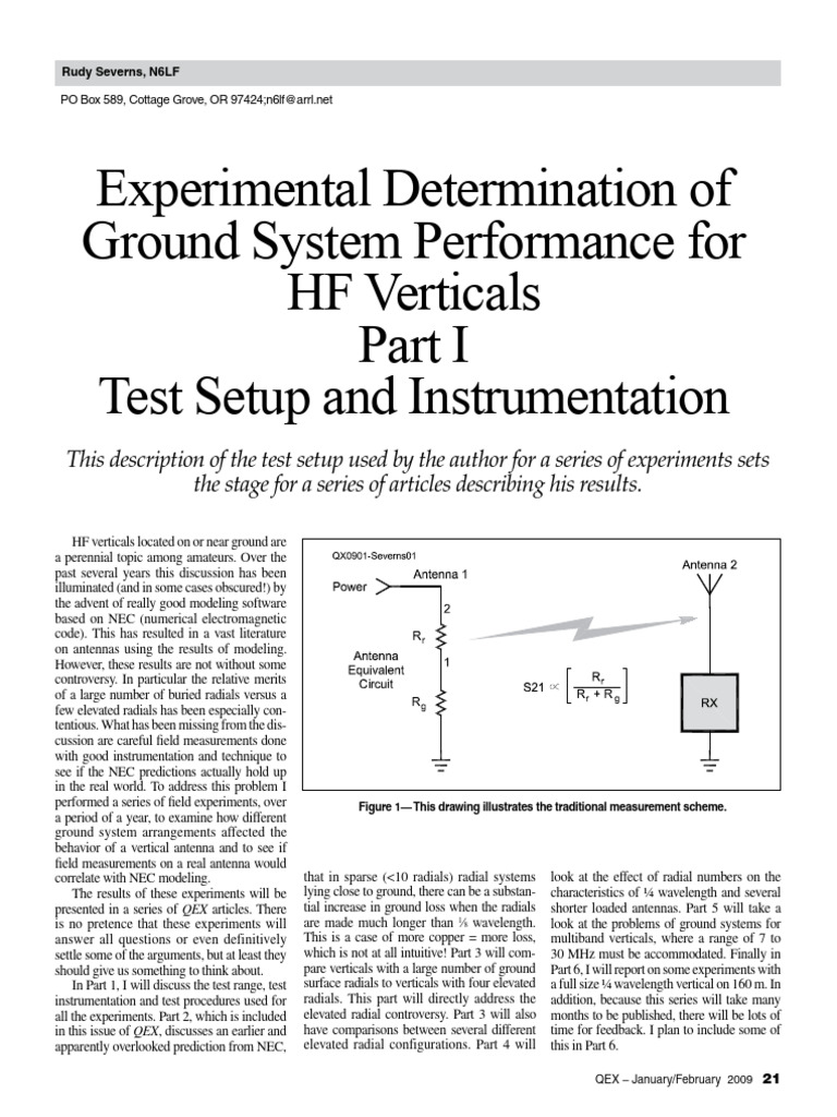 Ground System Performance for HF Verticals | PDF | Antenna (Radio ...