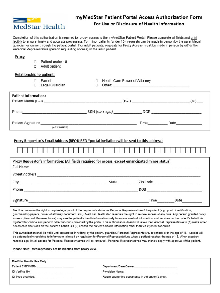 Access Authorization Form 2020 | PDF | Legal Guardian | Power Of Attorney
