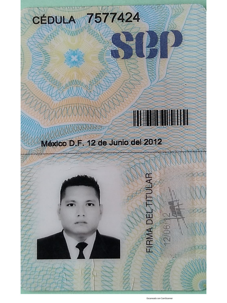 Jorge Ernesto Vega Gallegos Cedula Cedula 7577424 | PDF