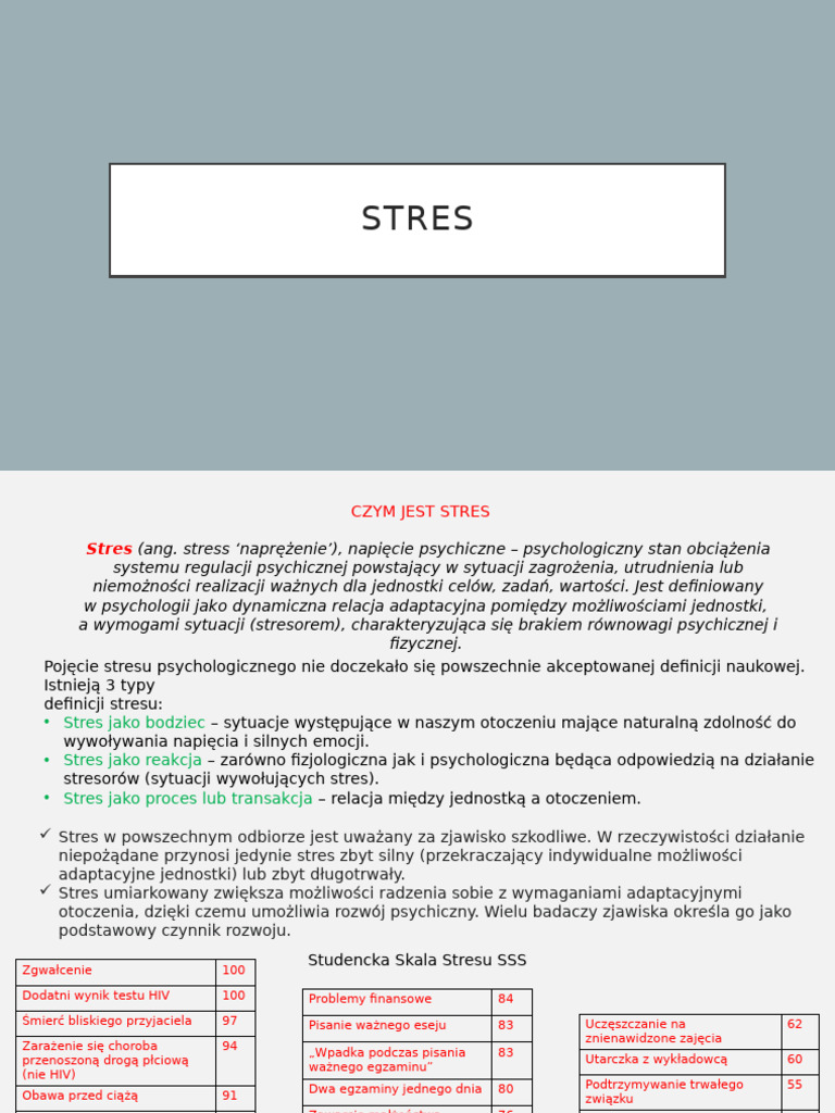 Stres | PDF
