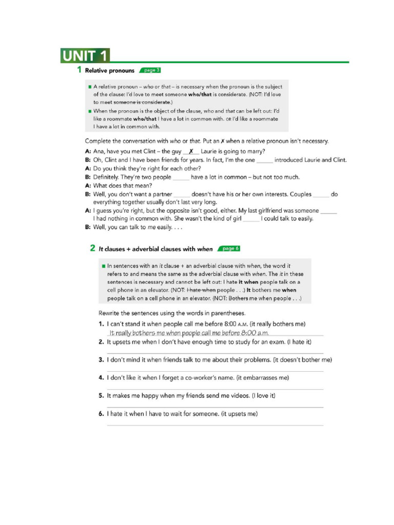 REVIEW L3 UNITS 1-5 (1) | PDF