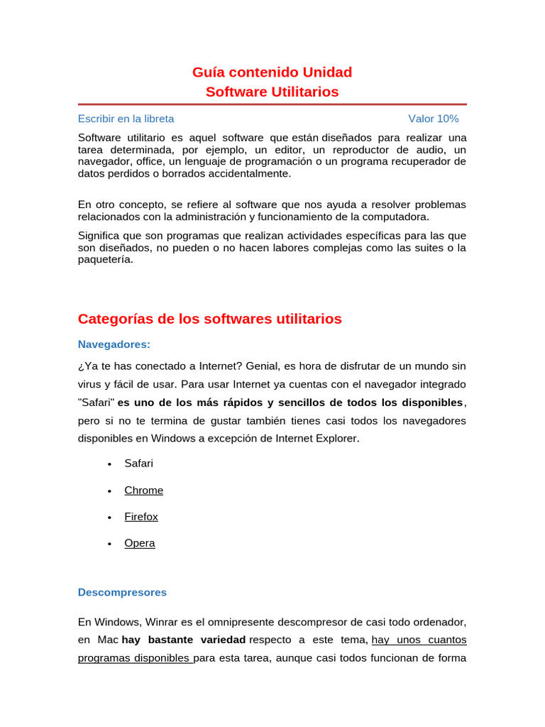 Guía de Software Utilitario para Mac | PDF | Microsoft Office | Mac OS