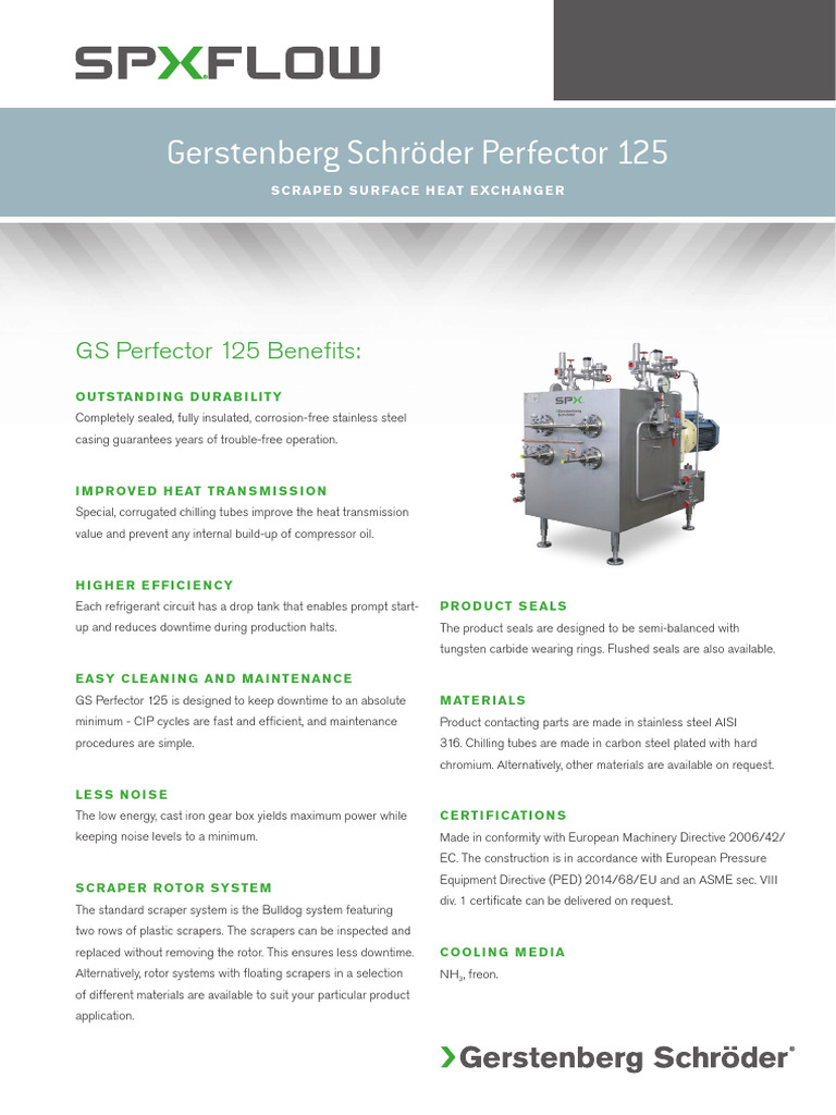 Gerstenberg Schroder Perfector 125 Gs 202 GB | PDF | Stainless Steel ...