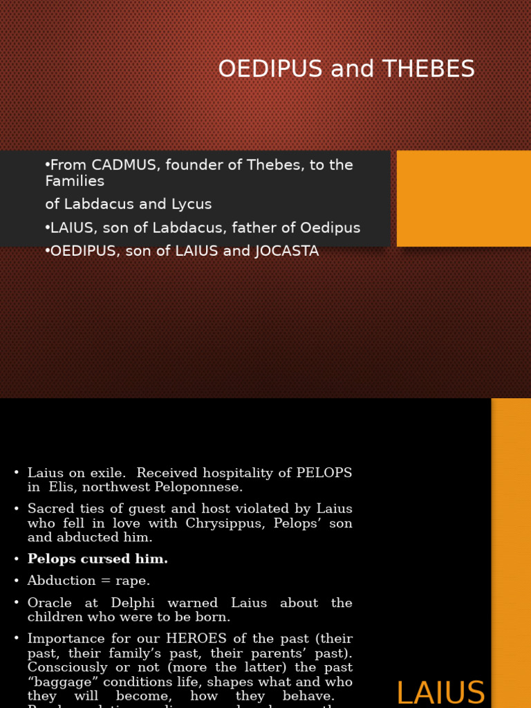 Oedipus and Thebes: A Tragic Legacy | PDF | Oedipus | Theban Mythology