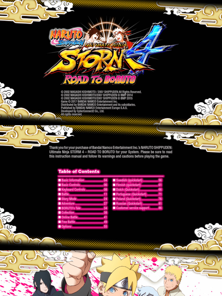 Naruto Storm 4 Keyboard Controls Guide | PDF | Computer Keyboard | Xbox