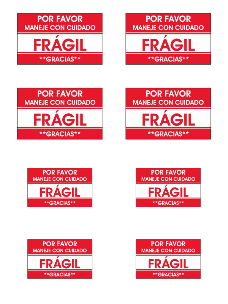 Etiqueta ''Fragil'' | PDF