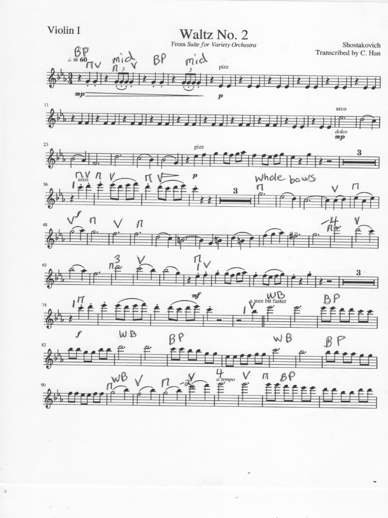 Shosty Waltz Vln1 | PDF