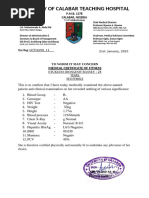 NYSC Medical Fitness Certificate Sample | PDF | Self-Improvement