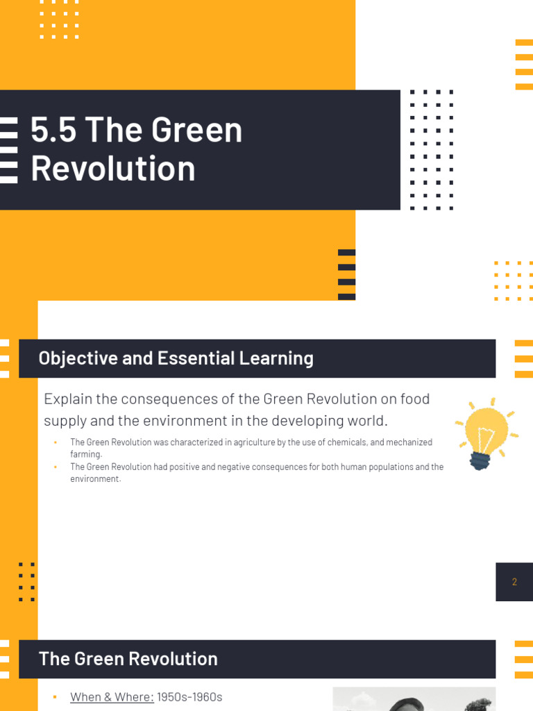 5.5 The Green Revolution | PDF | Green Revolution | Agriculture