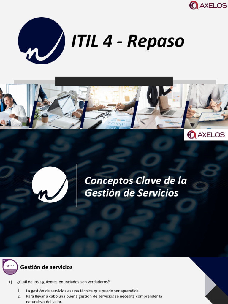 ITIL 4 Repaso | PDF | Itil | It Service Management