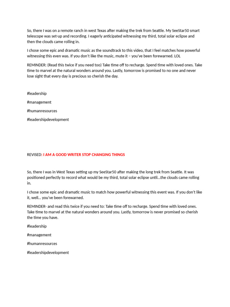 Solar Eclipse Video REVISED | PDF