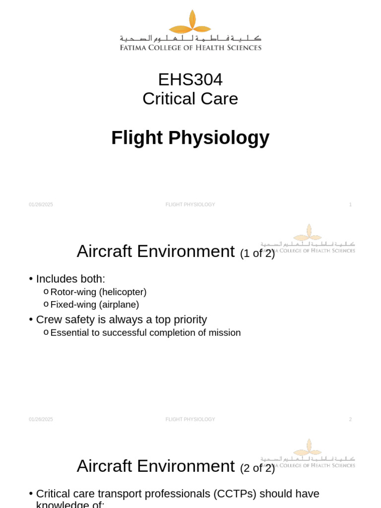 Flight Physiology | PDF | Atmosphere Of Earth | Atmosphere