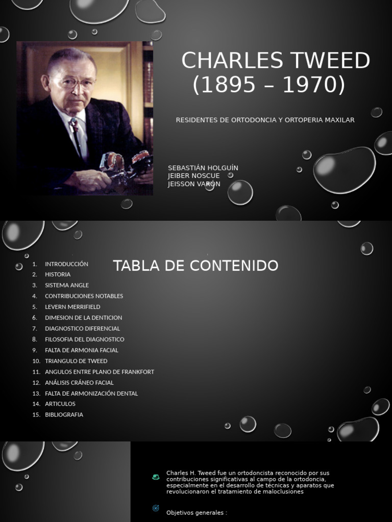 Charles Tweed | PDF | Ortodoncia | Ramas de Odontología