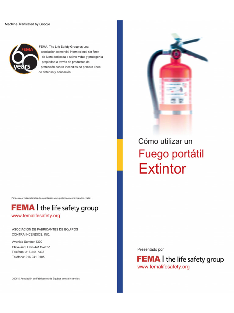 How To Use A Portable Fire Extinguisher - Brochure | PDF | Incendios ...