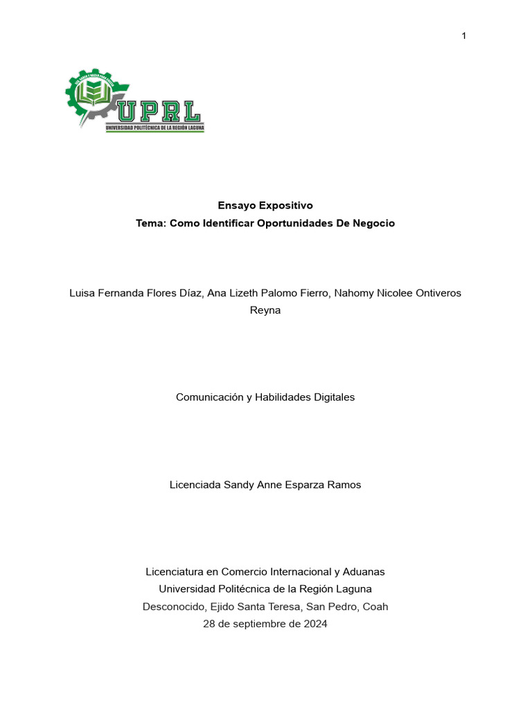 31a Como Identificar Oportunidades de Negocio | PDF | Iniciativa empresarial | Business