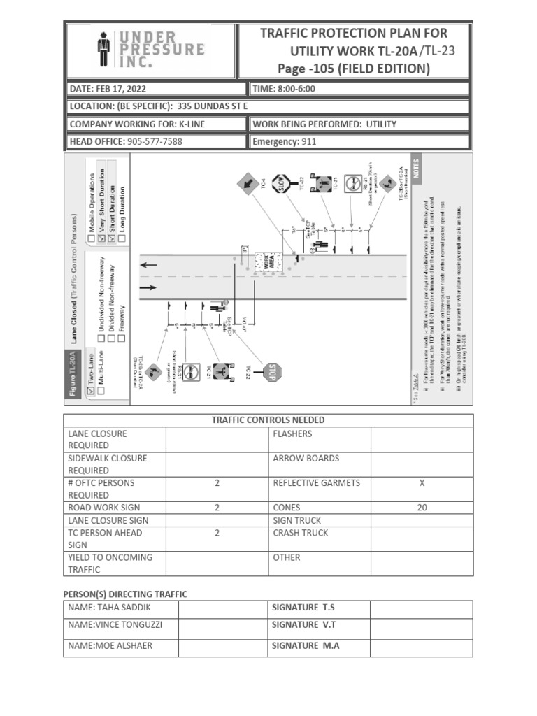 Dundas @ Mill Traffic Control | PDF | Traffic | Transport Safety