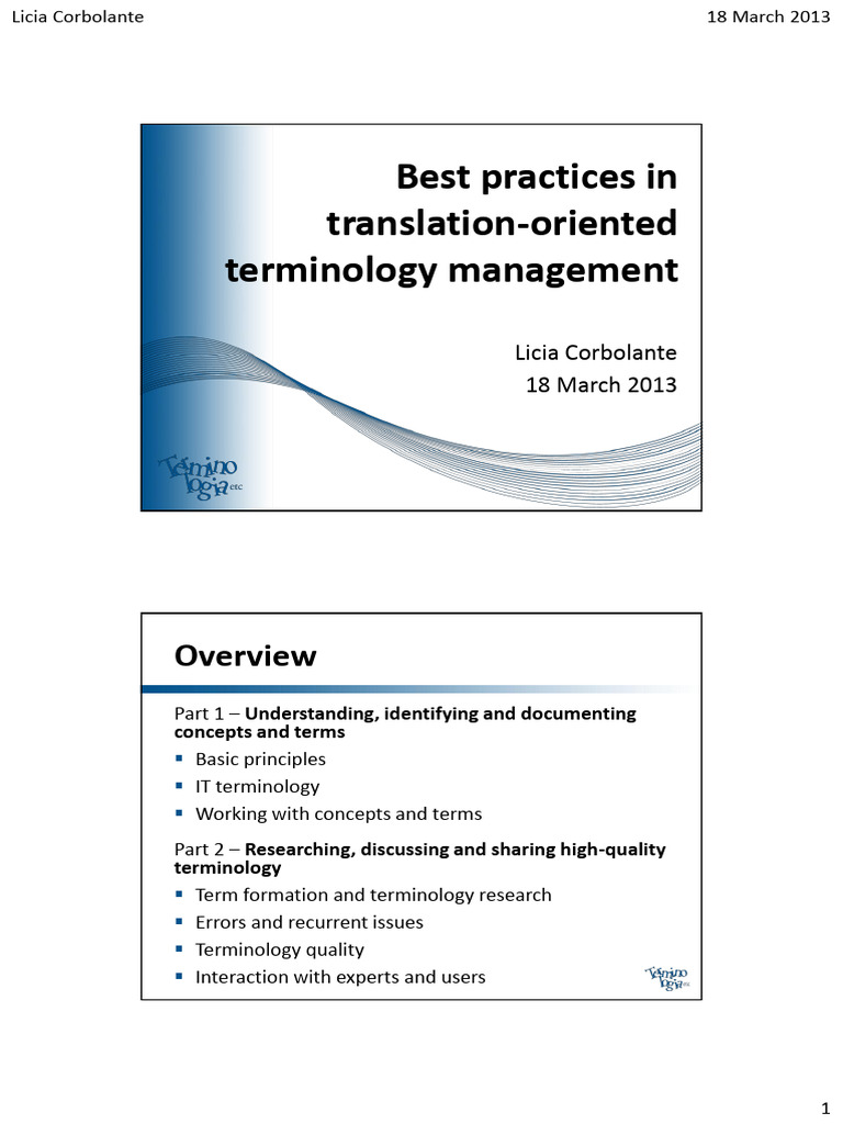 Dokumen - Tips - Best Practices in Translation Oriented Terminology ...