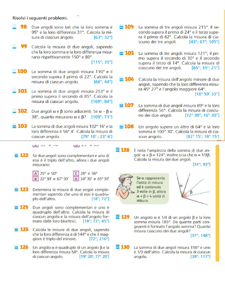 Problemi Sugli Angoli | PDF