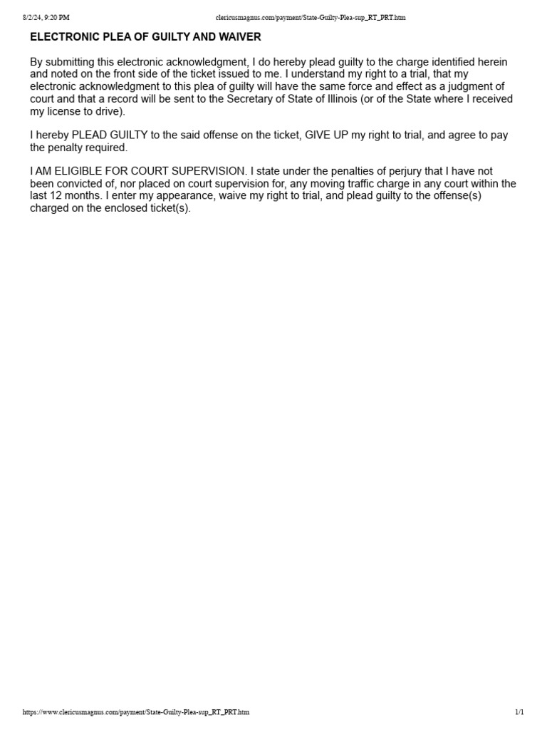 Payment State-Guilty-Plea-sup RT PRT - HTM | PDF