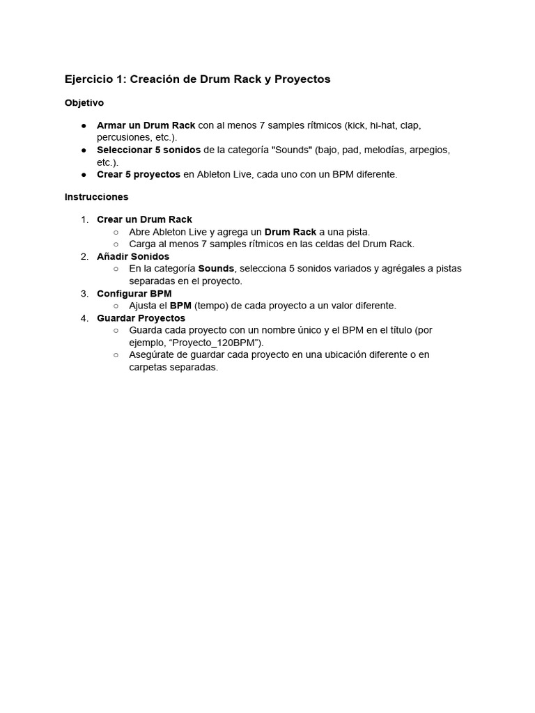 Ejercicio Clase 1 | PDF