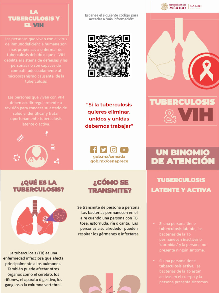 Triptico TB-VIH Vobofinal 1 | PDF | Tuberculosis | VIH