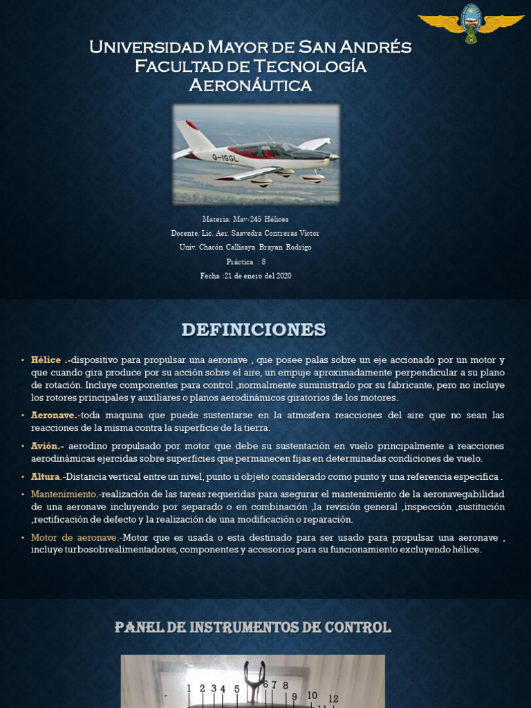 Panel de Control de Aeronaves | PDF | Aeronave | Avión