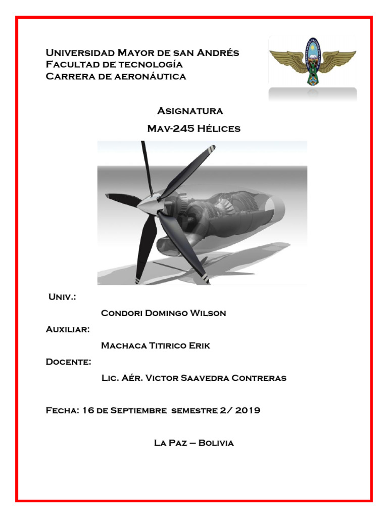 Clasificacion de Las Helices Wilson | PDF | Avión | Aviación