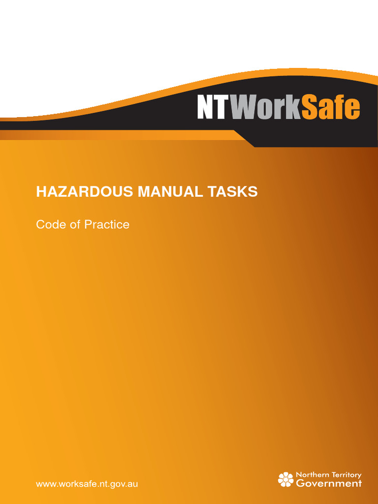 Hazardous Manual Tasks Cop-12 | PDF | Occupational Safety And Health ...