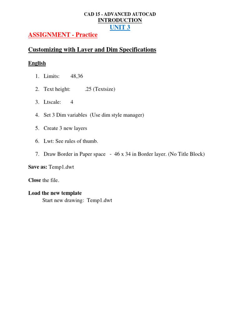 Assign Simple Template Design | PDF