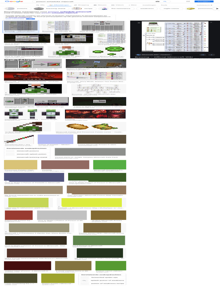 Minecraft Poison Potion Guide | PDF | Minecraft