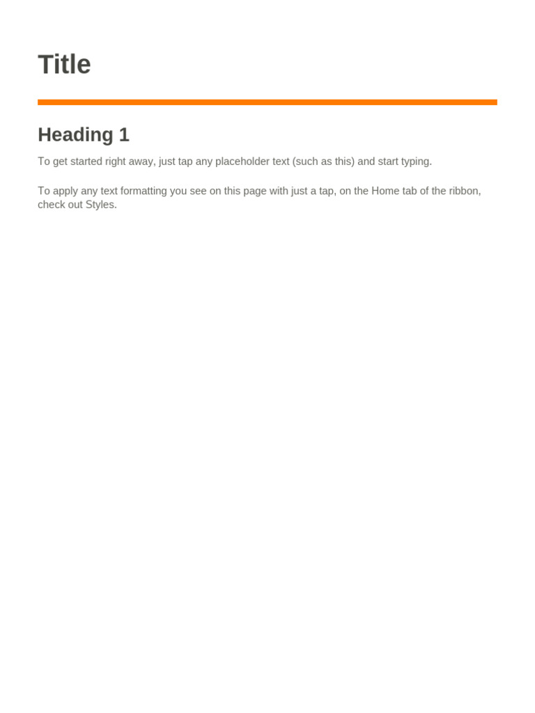 Title: Heading 1 | PDF