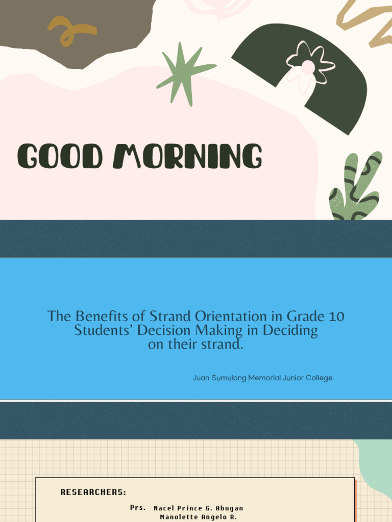 Good Morning | PDF | Science | Mathematics