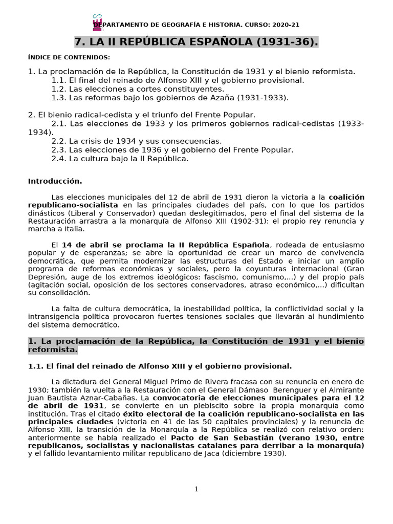 II Rep+Â Blica | PDF | Política de españa | España