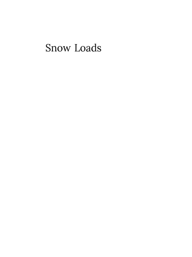 2023 Front Matter For Snow Loads | PDF | Snow | Roof