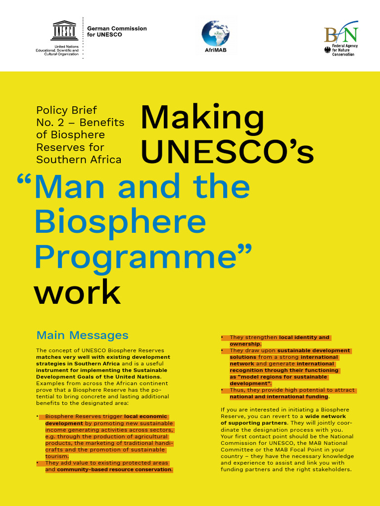 Policy Brief No. 2 - Mab - 2019 | PDF | Sustainability | Natural Environment