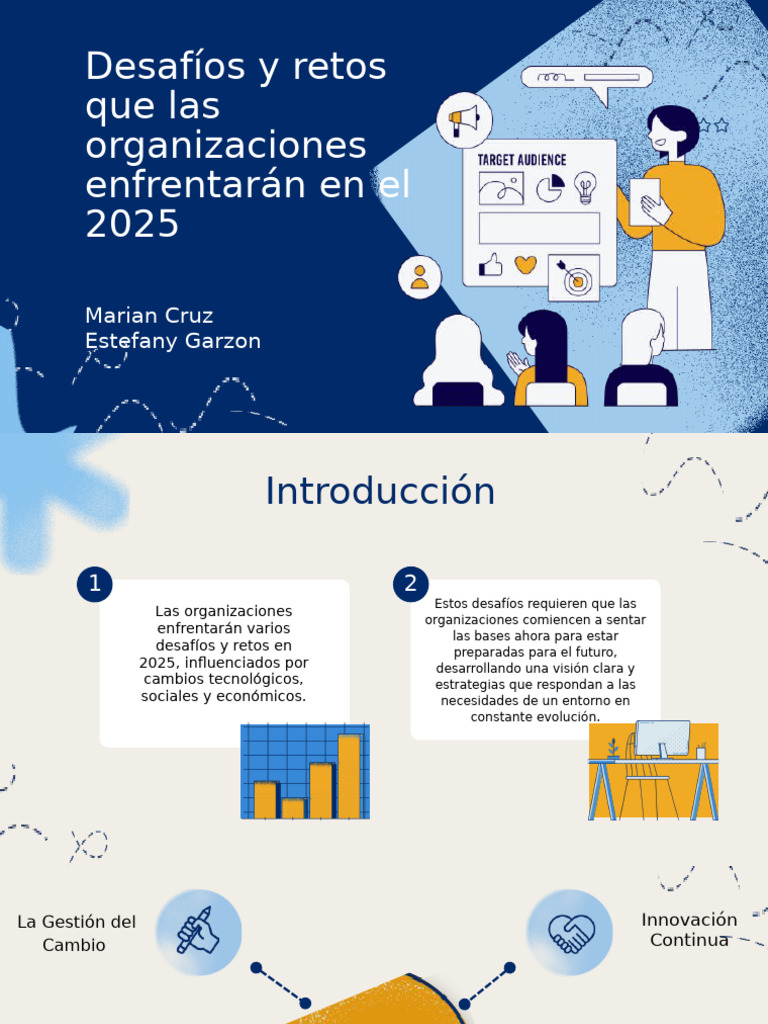 Desafíos y Retos Que Las Organizaciones Enfrentarán en El 2025. Marian Cruz y Estefany Garzon | PDF