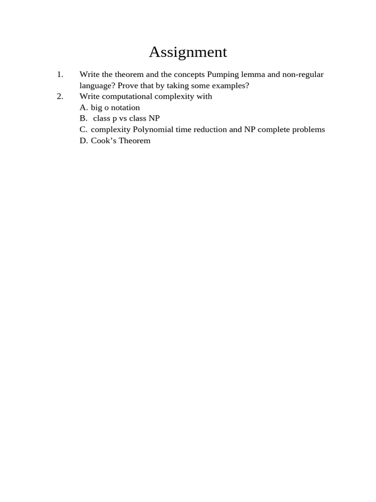 Assignment | PDF