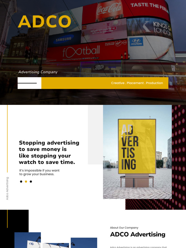 Adco Company Profile R1 | PDF | Advertising | Brand