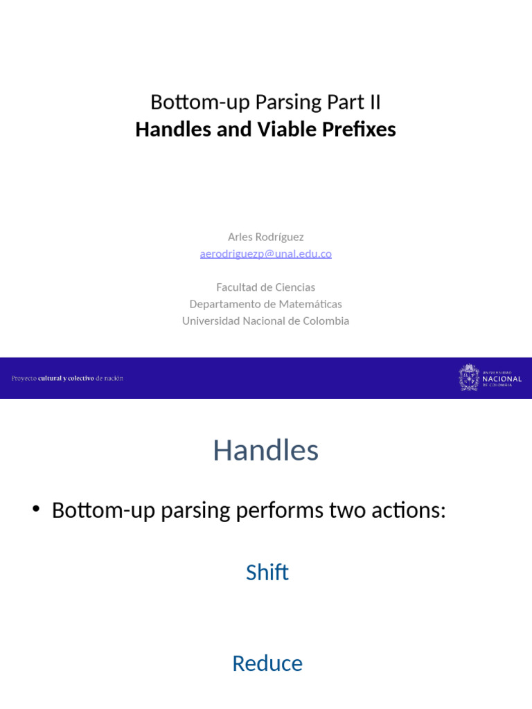20-Bottom-Up Parsing - PII-2 | PDF | Metalogic | Computer Programming