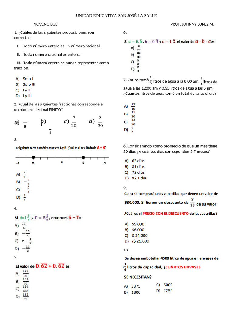Practicando en Clase 1 | PDF