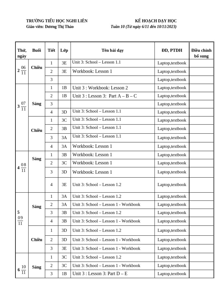 Lesson Plan for Grade 1: Unit 3 Colors | PDF | Lesson Plan | Human ...