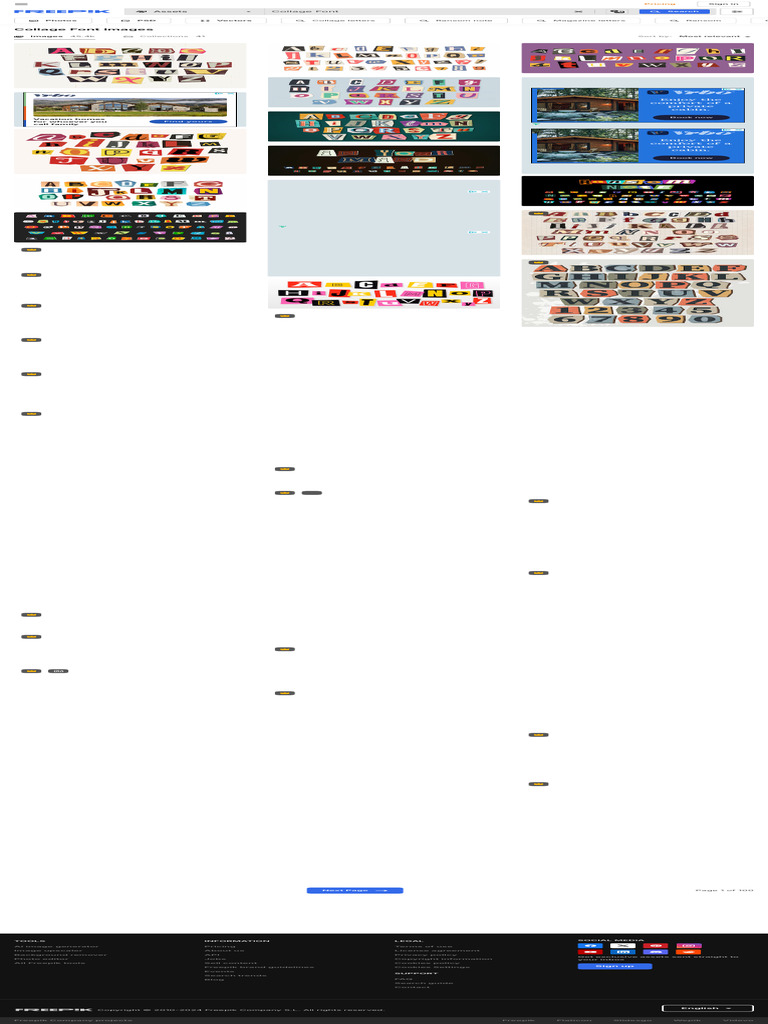 Collage Font Images - Free Download On Freepik | PDF | Computing