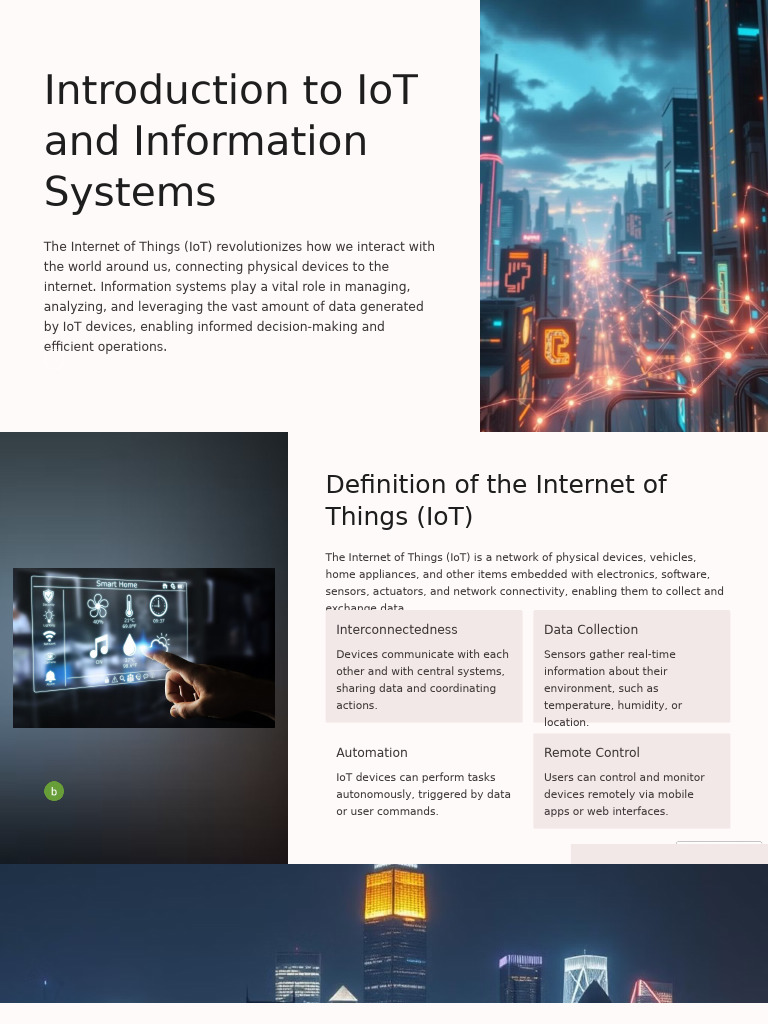 Introduction To IoT and Information Systems | PDF | Internet Of Things ...
