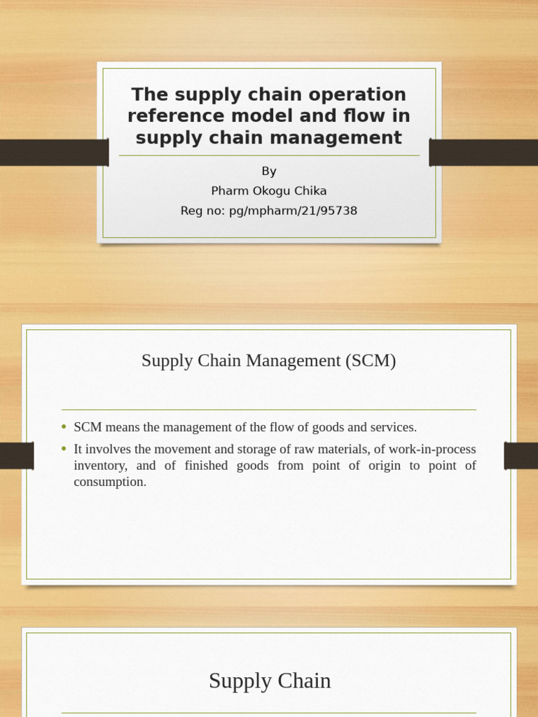 The supply chain operation reference model and flow | PDF | Supply ...