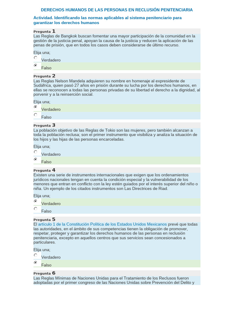 Derechos Humanos en Reclusión Penitenciaria | PDF | Prisión | Correcciones