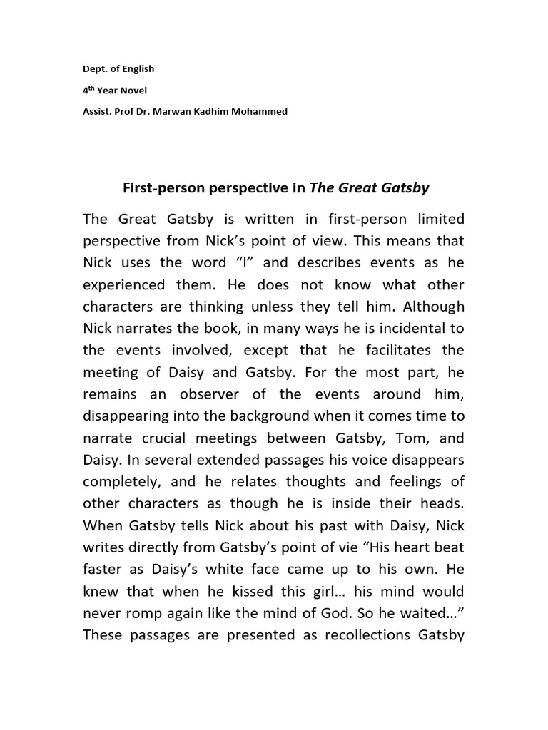 456 | PDF | Narration | The Great Gatsby