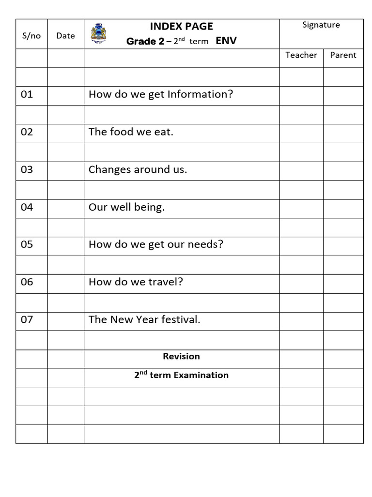 Index Page Env | PDF